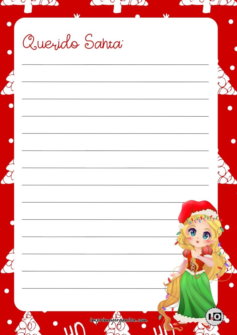 Cartas a Papá Noel para imprimir en PDF [GRATIS]