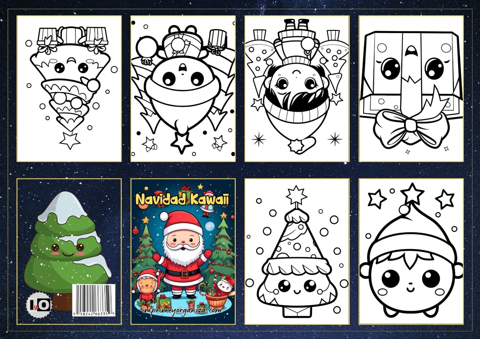 Libritos de Colorear Navideños para imprimir en PDF [GRATIS]