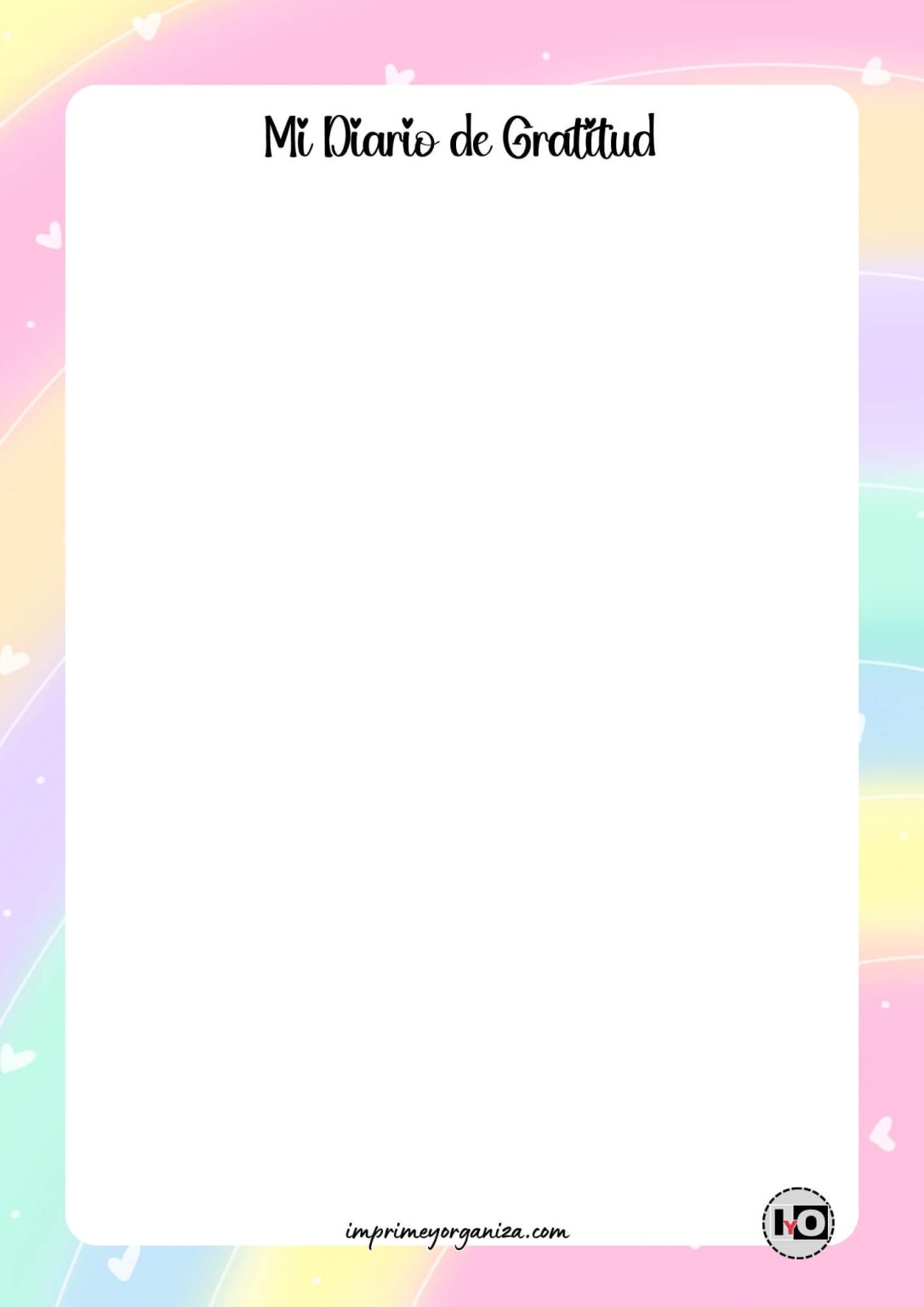 Diarios de Gratitud - Imprime y Organiza