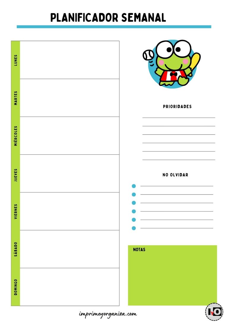 Planners Semanales - Imprime y Organiza