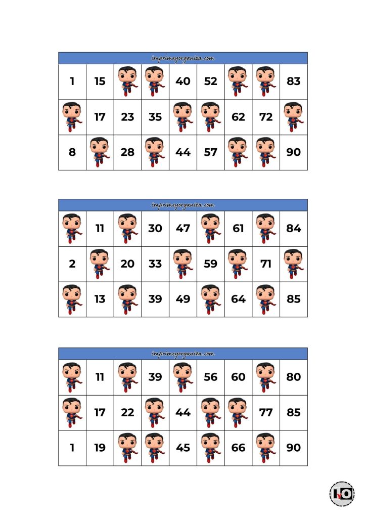 Cartones de Bingo para imprimir [GRATIS]