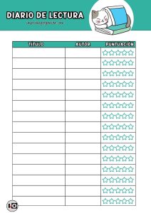 Diarios de Lectura para imprimir en PDF [GRATIS]