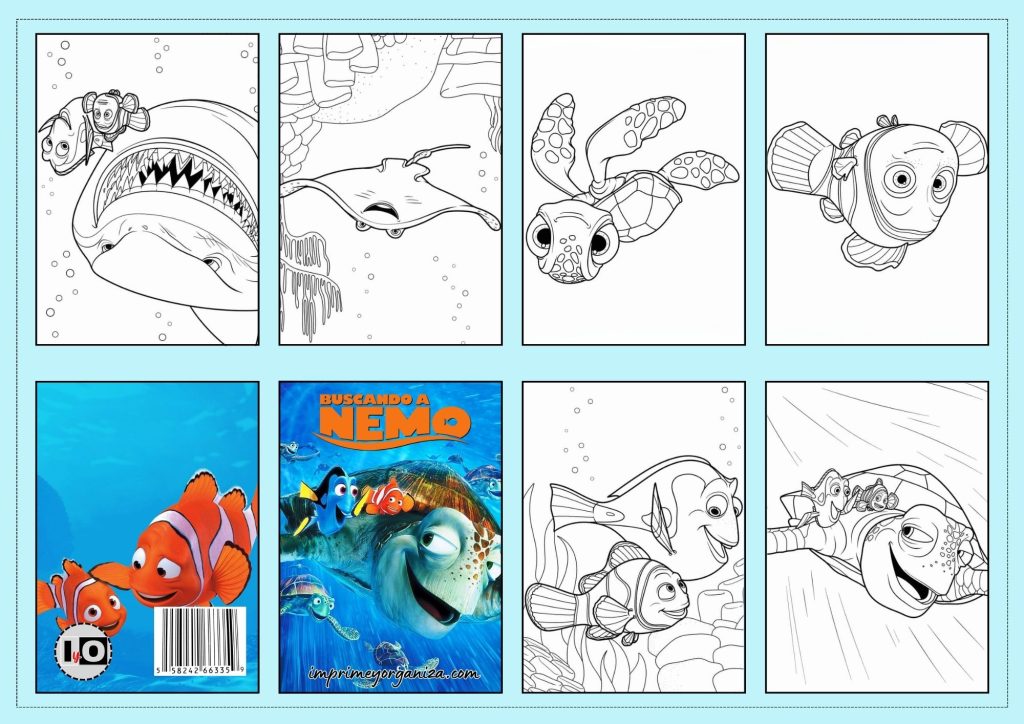 Libritos de Colorear De Dibujos Animados - Imprime y Organiza