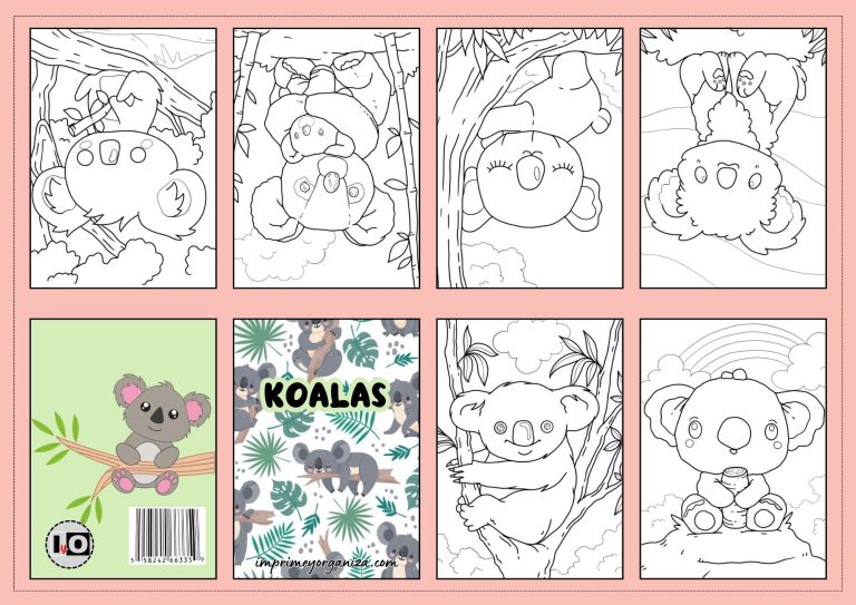Minilibros de Colorear de Animales en PDF [GRATIS]