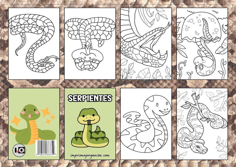 Minilibros de Colorear de Animales en PDF [GRATIS]