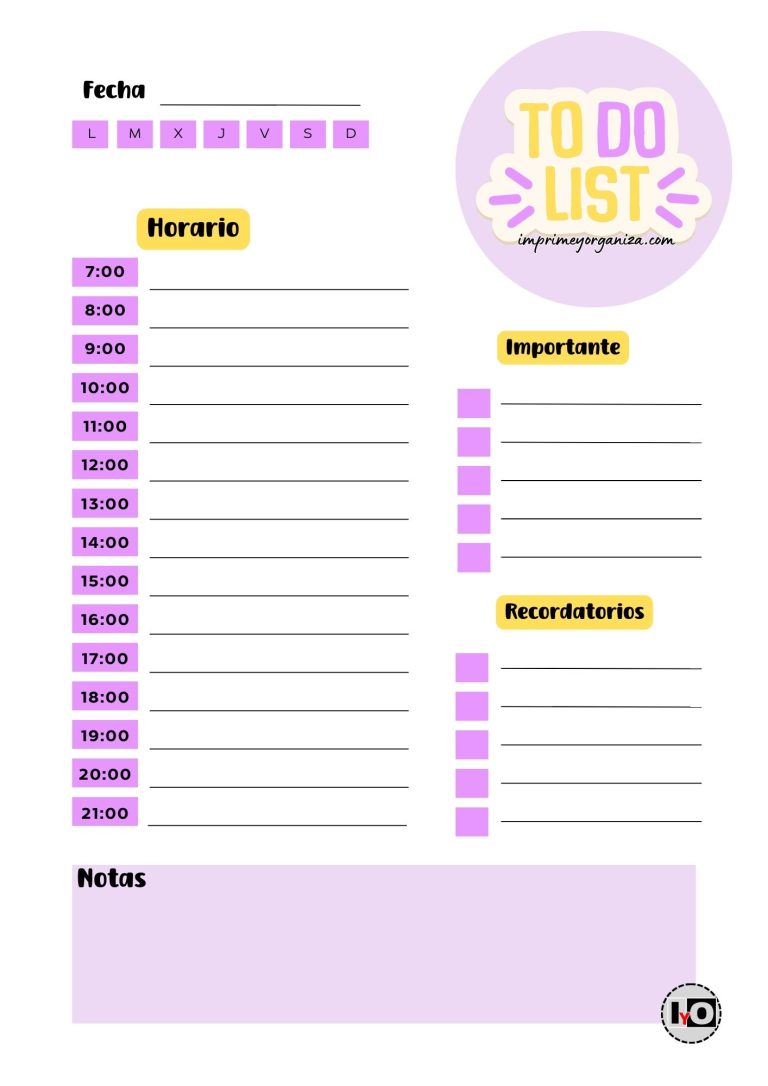 To Do List - Imprime y Organiza