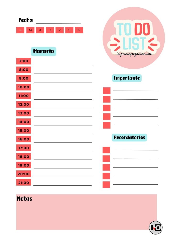 To Do List - Imprime y Organiza