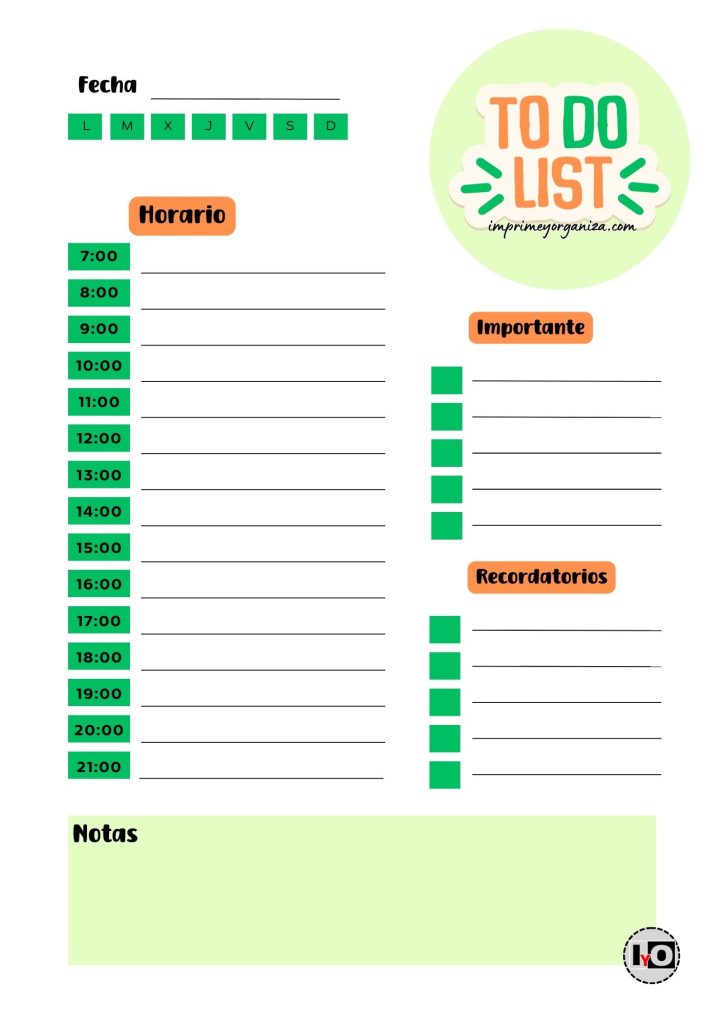 To Do List - Imprime y Organiza