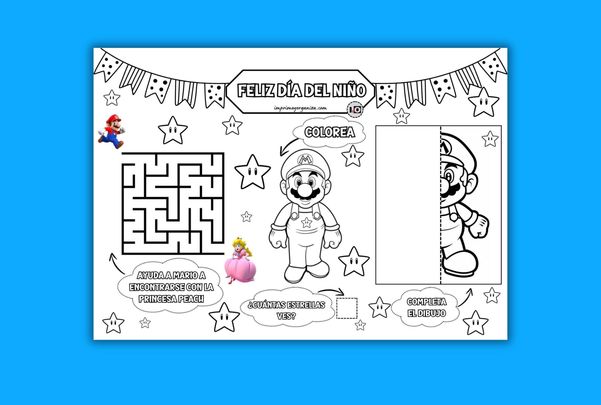 Pasatiempos Infantiles para Imprimir - Imprime y Organiza