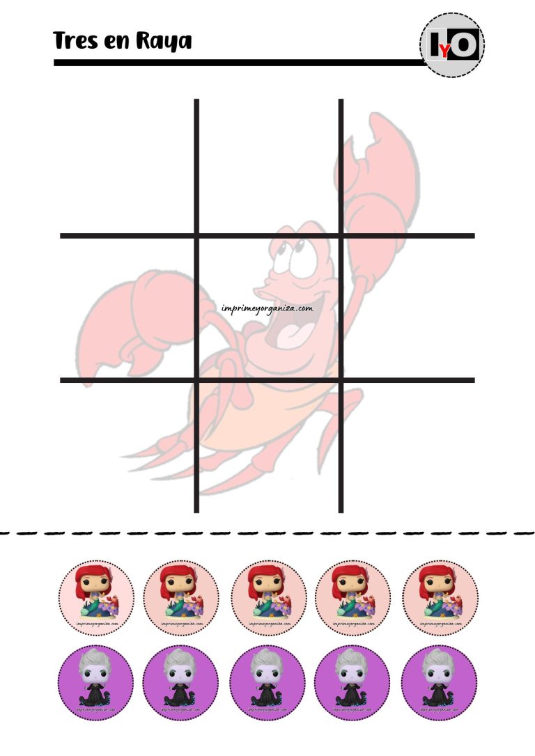 Juegos de Tres en Raya para imprimir en PDF [GRATIS]
