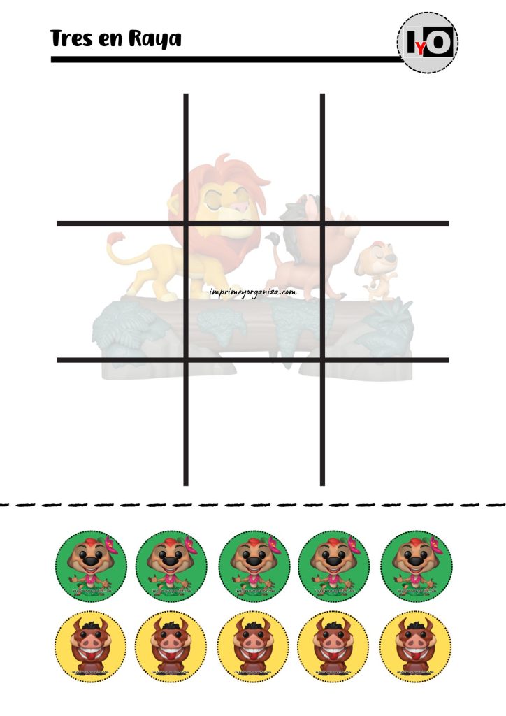 Juegos de Tres en Raya para imprimir en PDF [GRATIS]