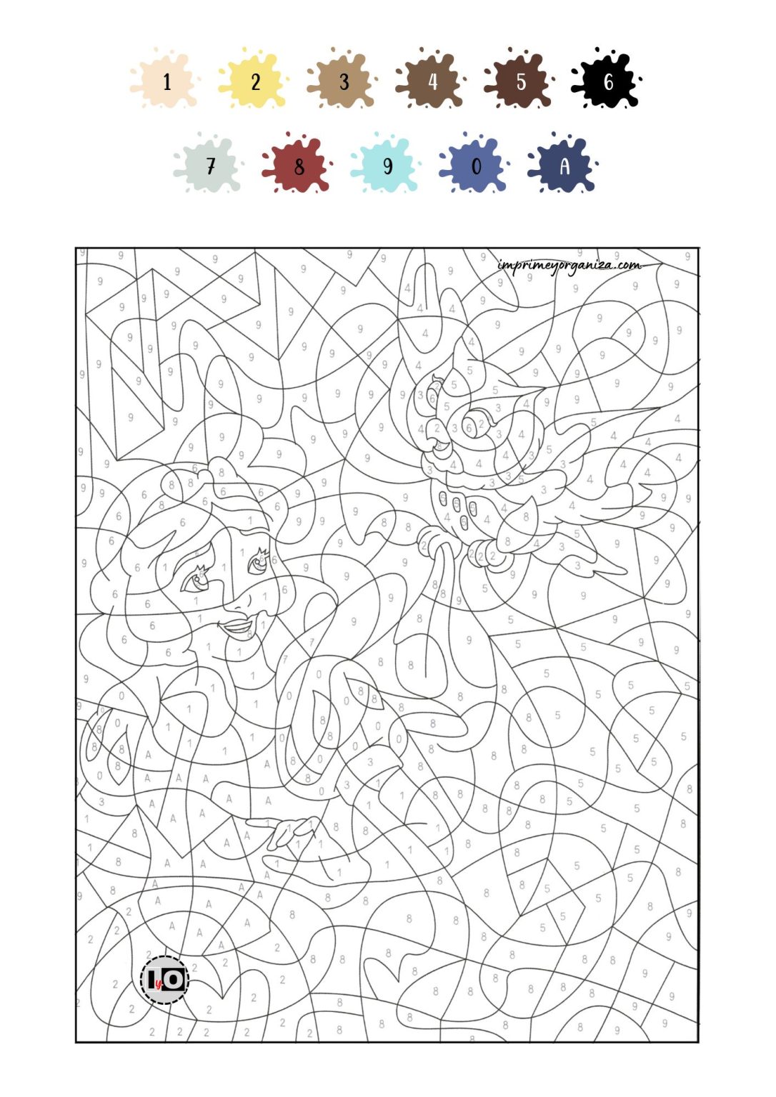 Dibujos para Colorear por Número - Imprime y Organiza