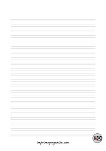 Hojas Rayadas y doble raya para Imprimir en PDF [GRATIS]