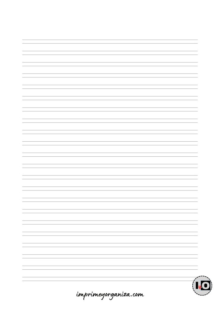Hojas Rayadas y doble raya para Imprimir en PDF [GRATIS]
