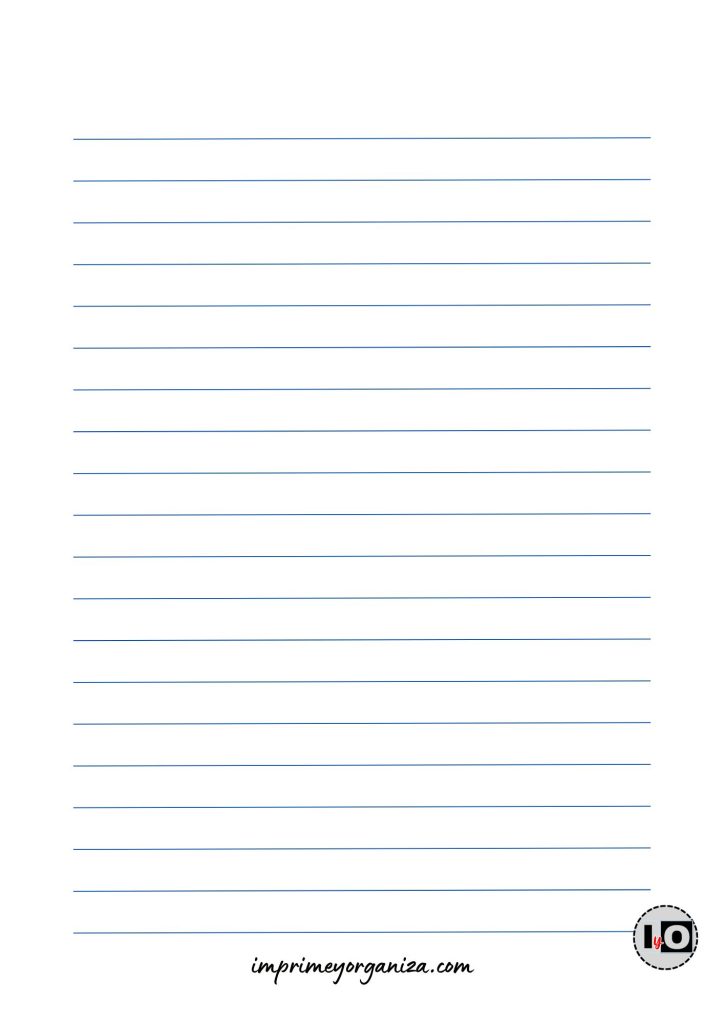 Hojas Rayadas y doble raya para Imprimir en PDF [GRATIS]