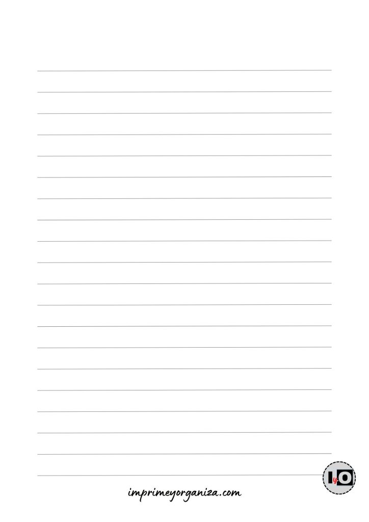 Hojas Rayadas y doble raya para Imprimir en PDF [GRATIS]