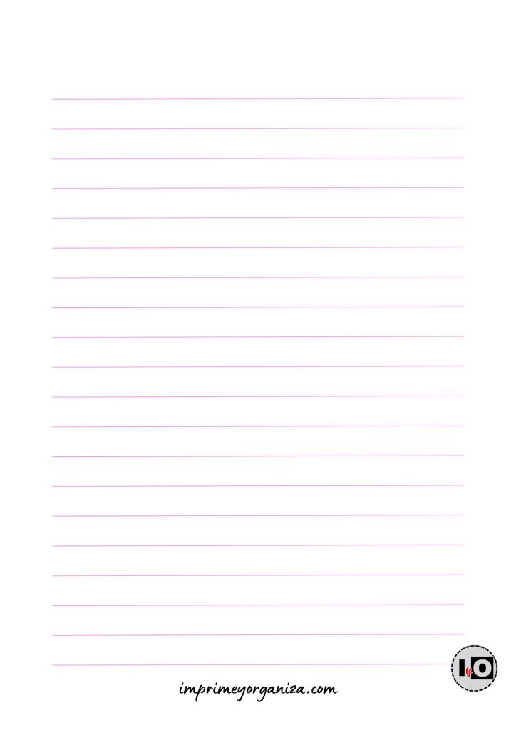 Hojas Rayadas y doble raya para Imprimir en PDF [GRATIS]