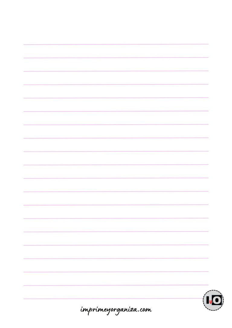 Hojas Rayadas y doble raya para Imprimir en PDF [GRATIS]