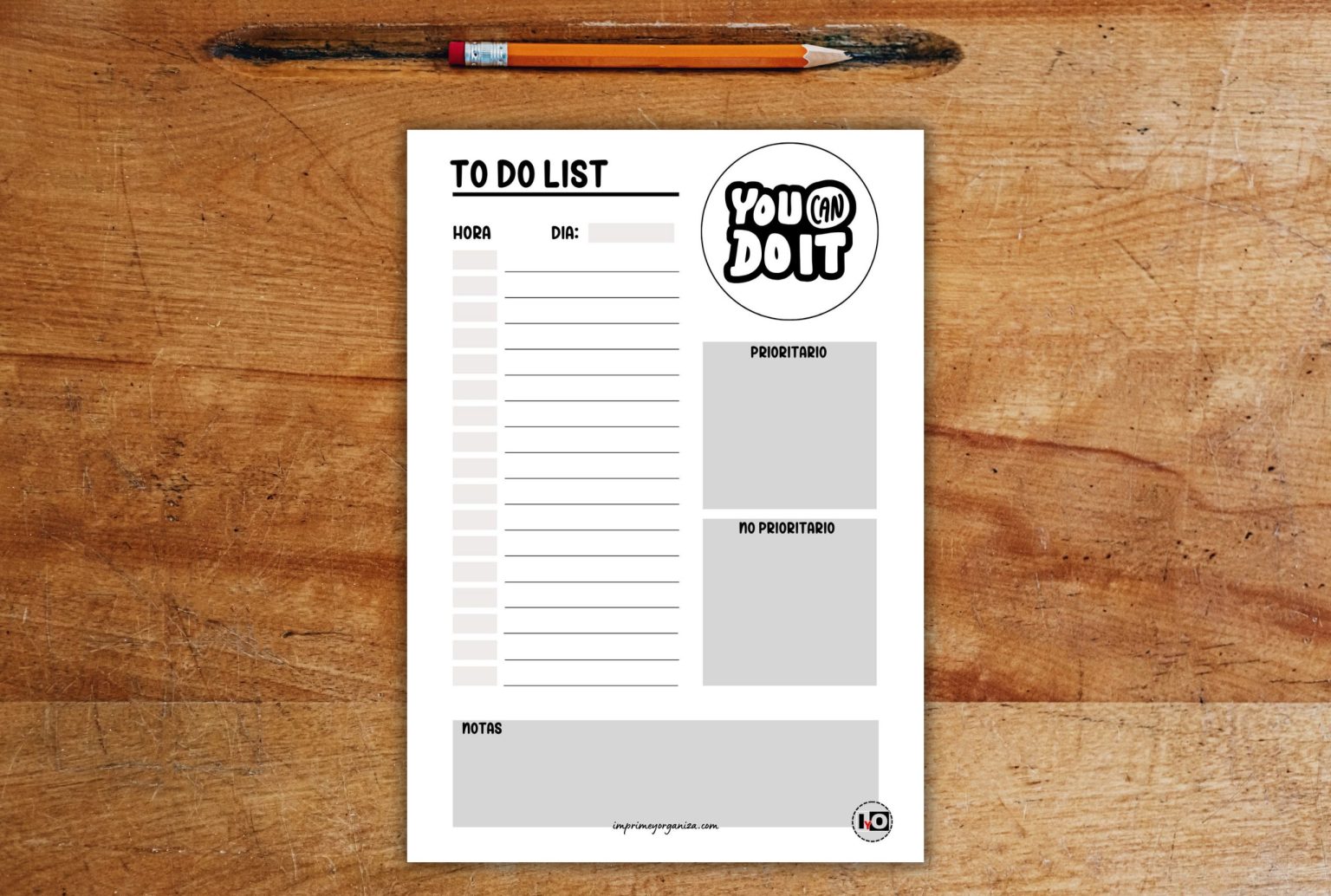 To Do List para Imprimir en PDF [GRATIS]