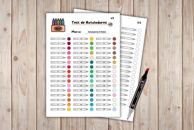 Plantillas de Color Charts para imprimir en PDF [GRATIS]