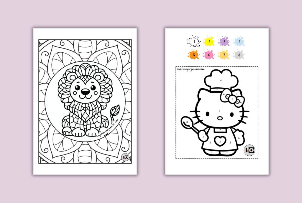 Plantillas de Dibujos para Colorear en PDF [GRATIS]