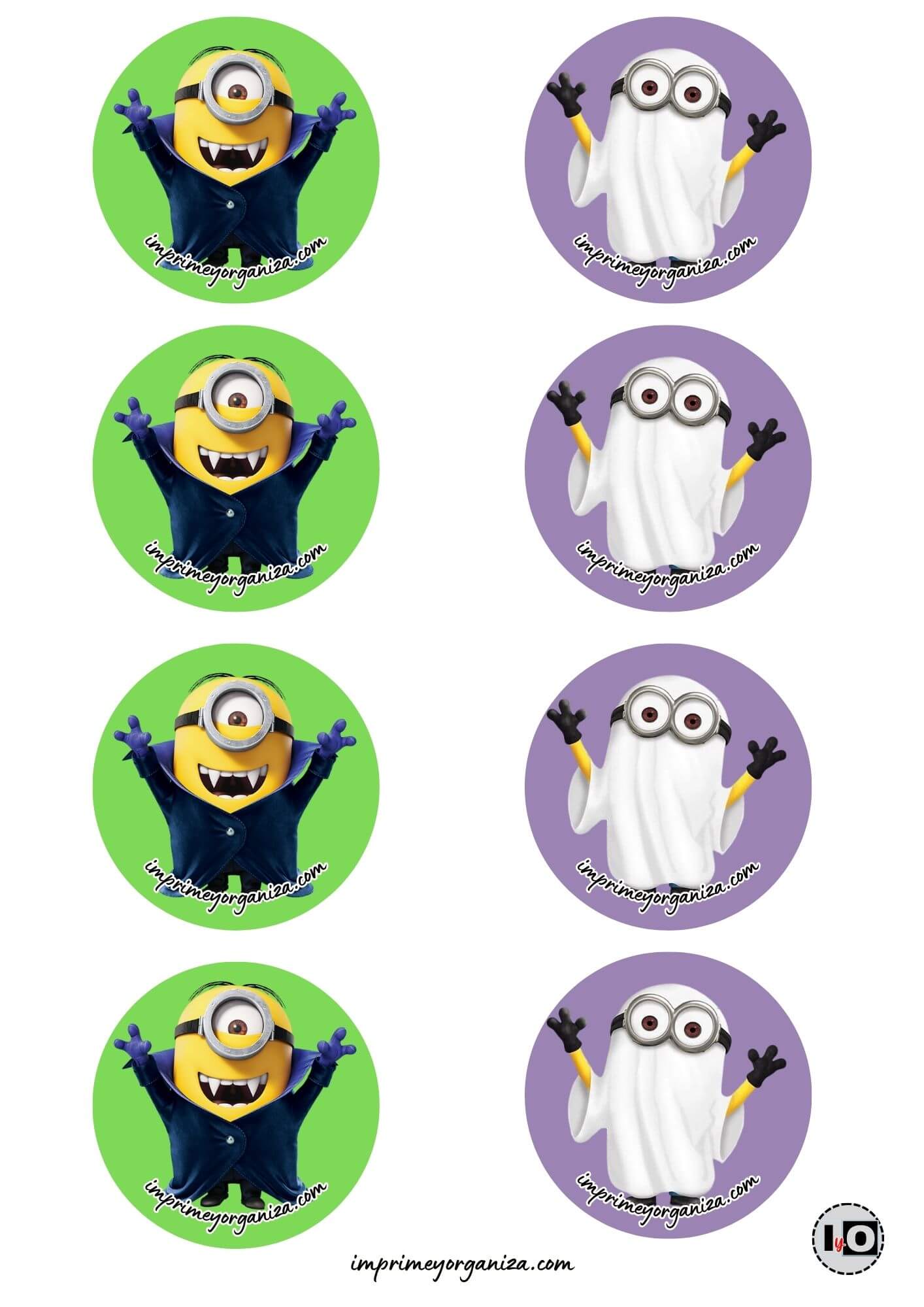 Stickers de Halloween para Imprimir en PDF [GRATIS]