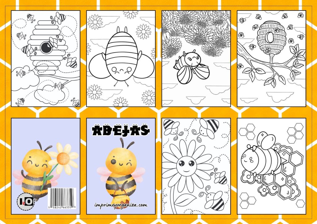 Minilibros de Colorear de Animales en PDF [GRATIS]