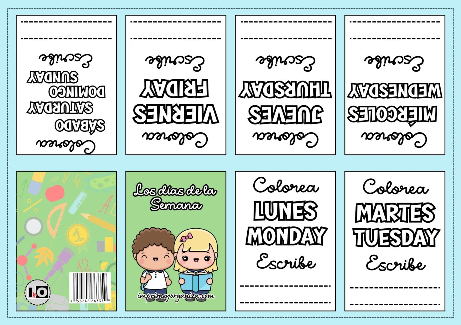 Minilibros de Colorear Educativos en PDF [GRATIS]