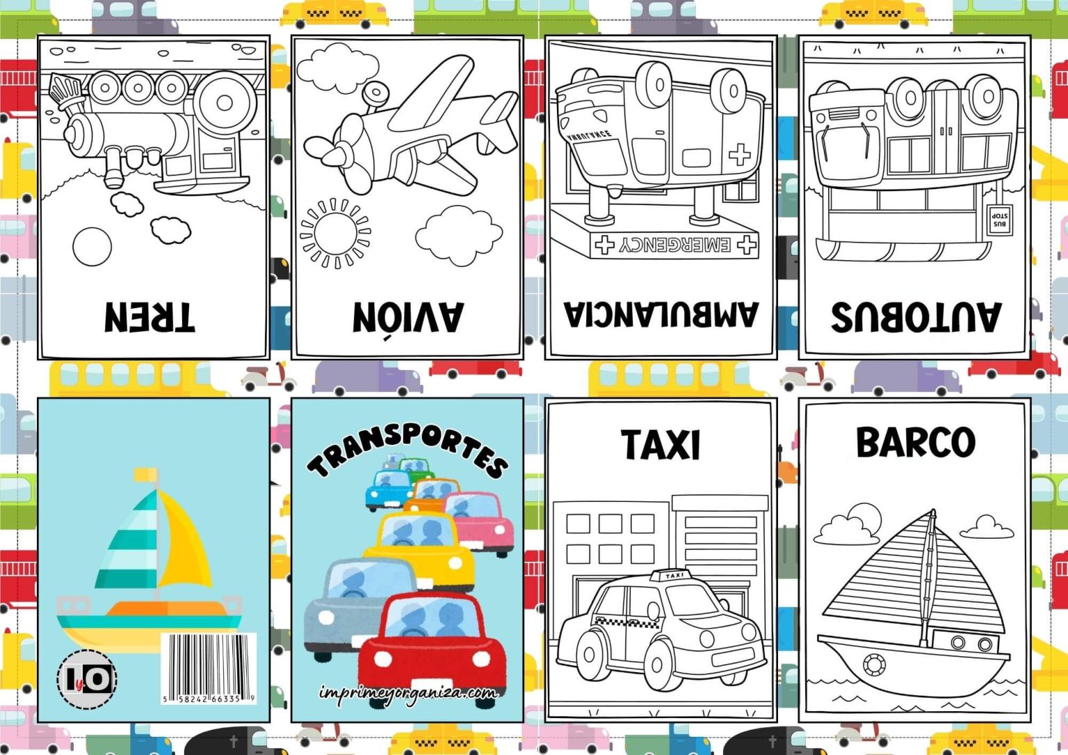 Minilibros de Colorear Educativos en PDF [GRATIS]