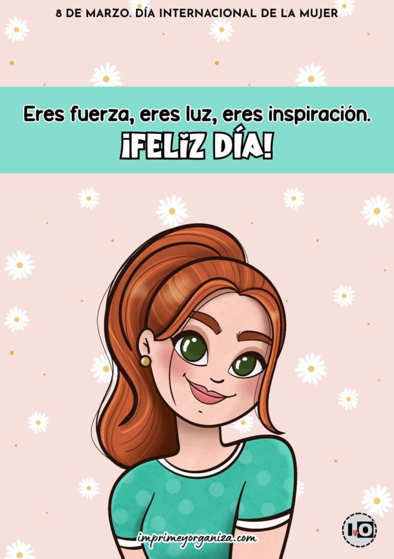 Imprimibles para el Día de la Mujer en PDF [GRATIS]