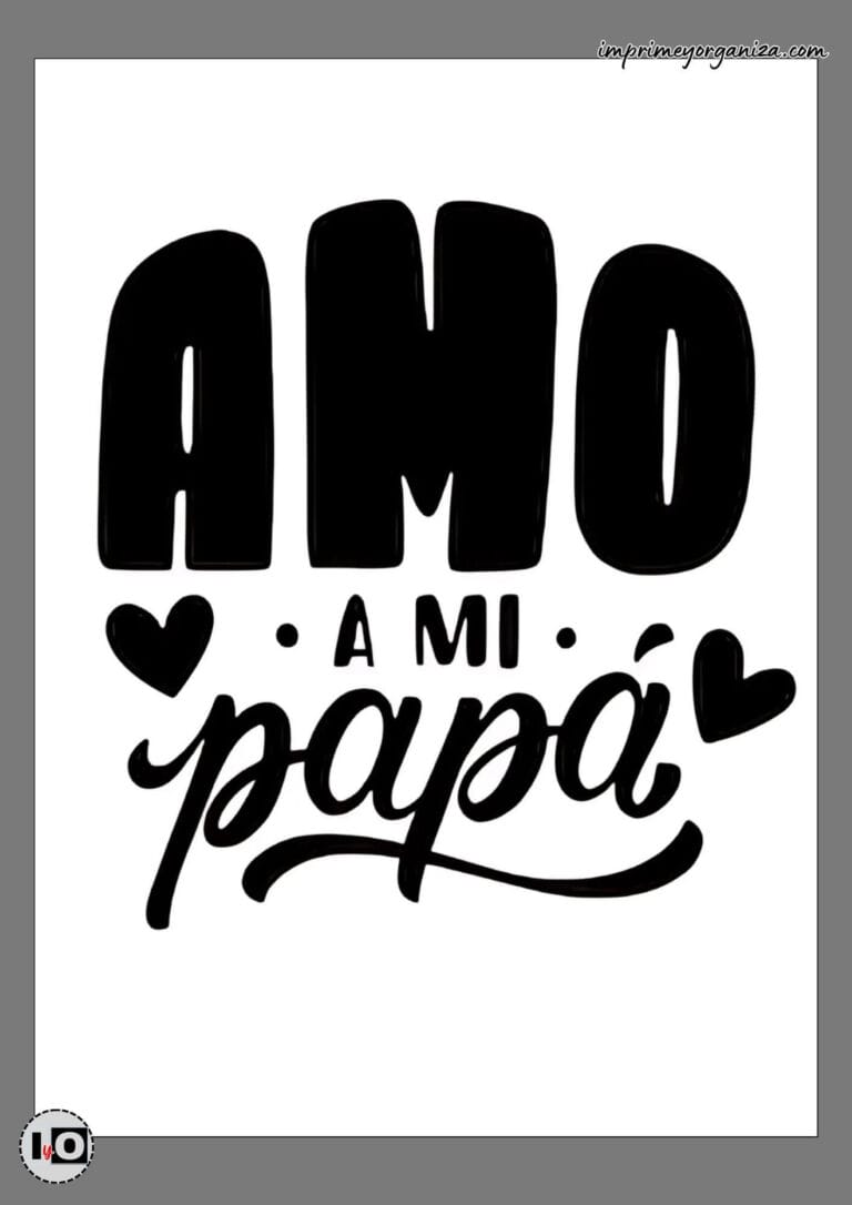 Imprimibles para el Día del Padre en PDF [GRATIS]