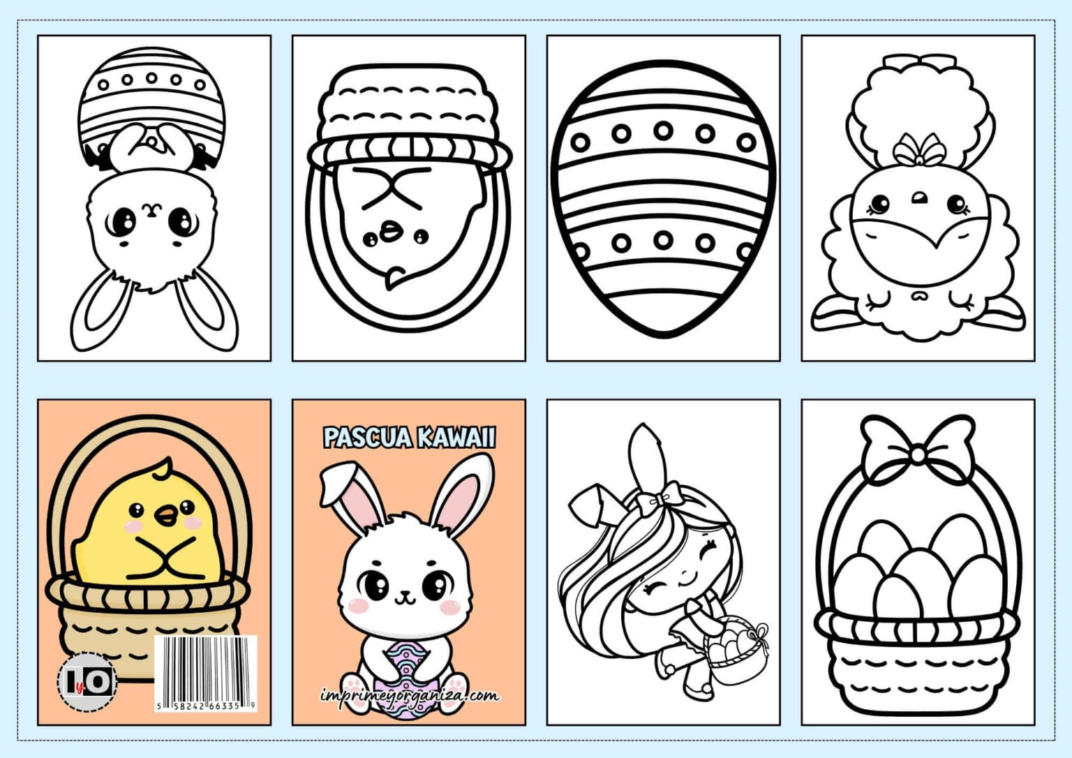 Plantillas imprimibles de Pascua en PDF [GRATIS]