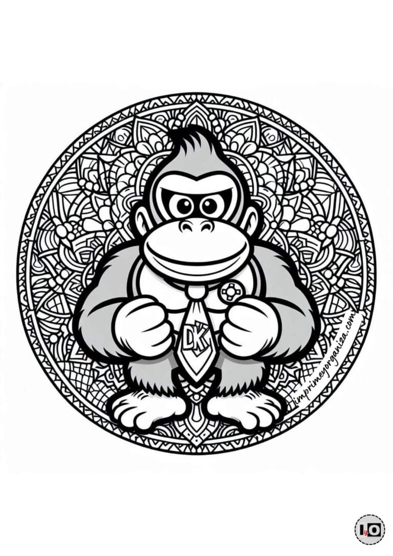 Mandalas de Videojuegos para imprimir y colorear [GRATIS]