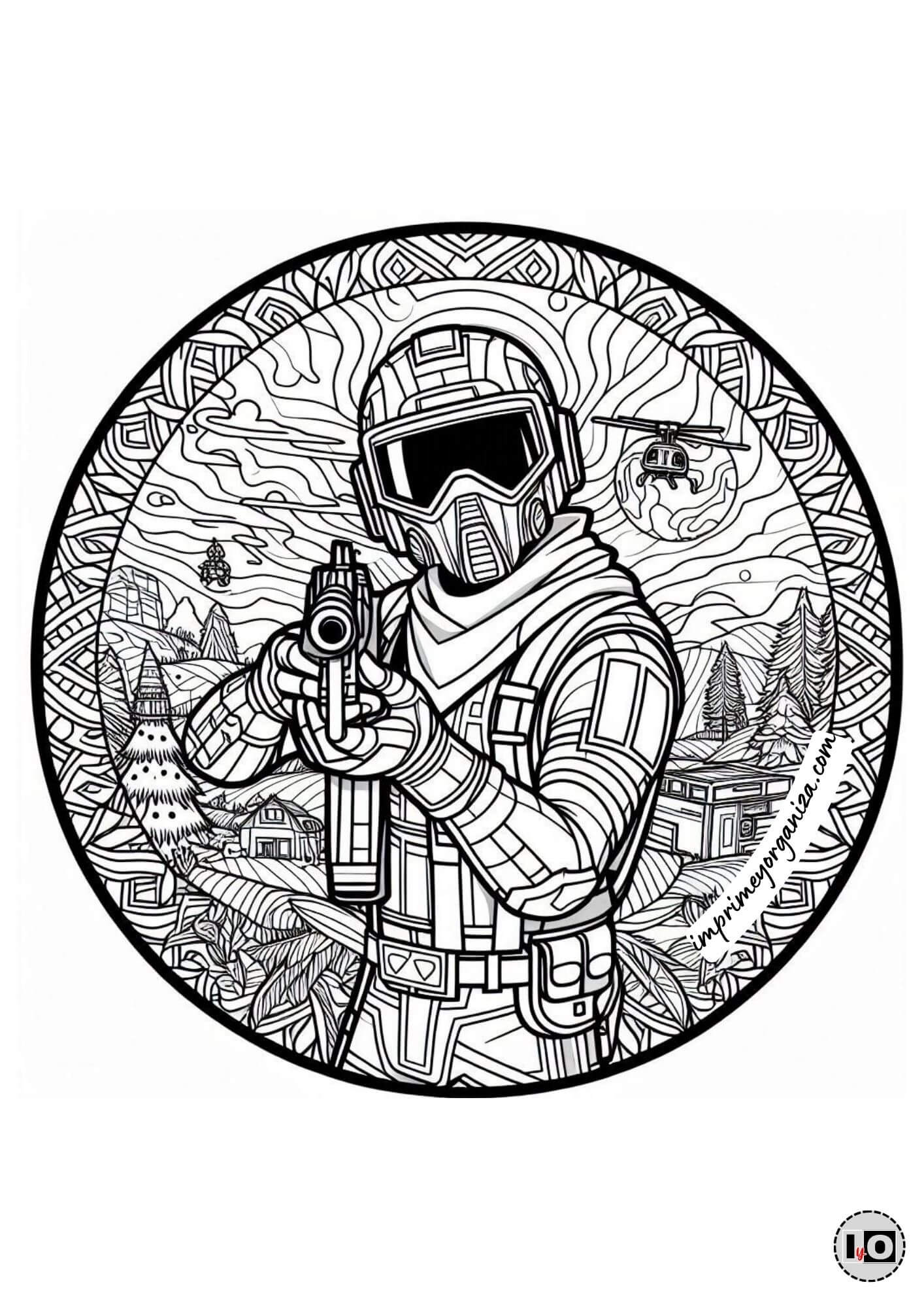 Mandalas de Videojuegos para imprimir y colorear [GRATIS]