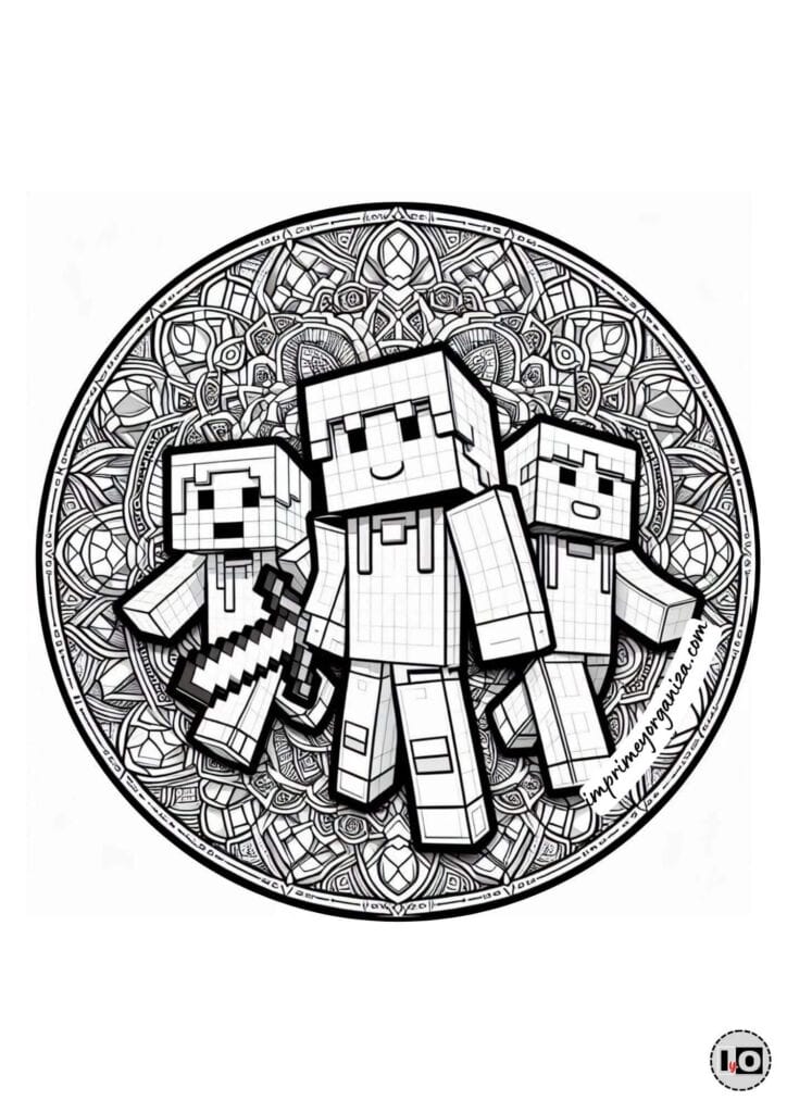 Mandalas de Videojuegos para imprimir y colorear [GRATIS]