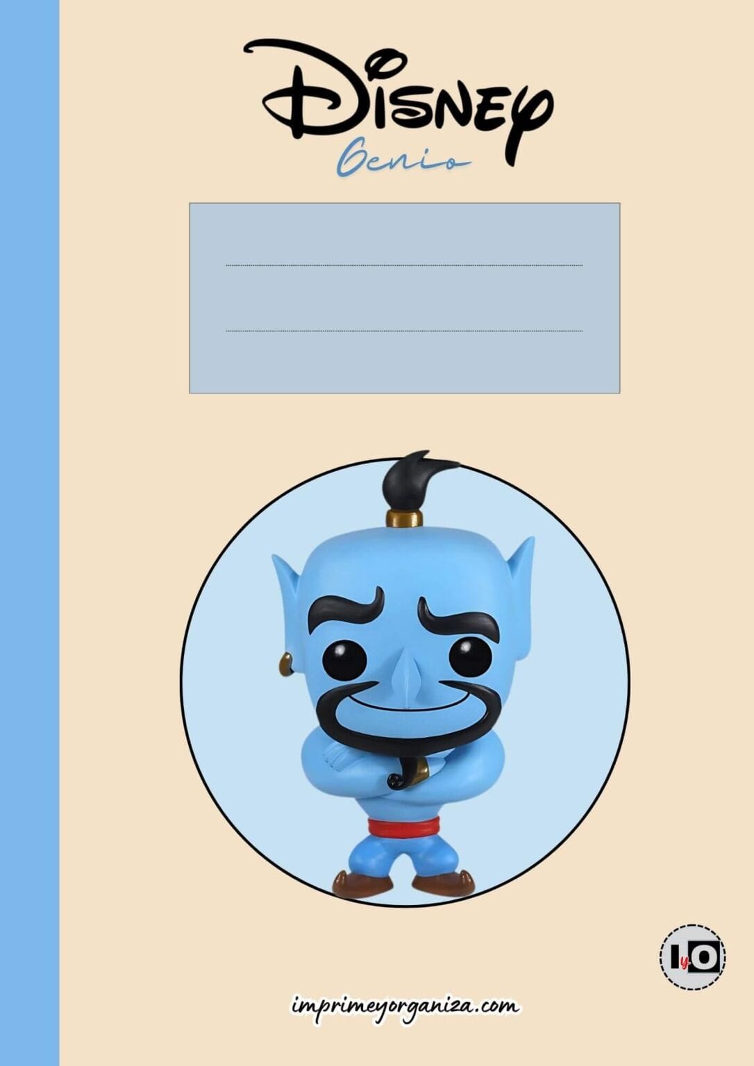 Portadas para cuadernos de figuras Disney [GRATIS]