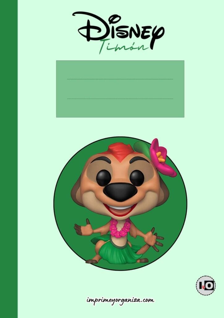 Portadas para cuadernos de figuras Disney [GRATIS]