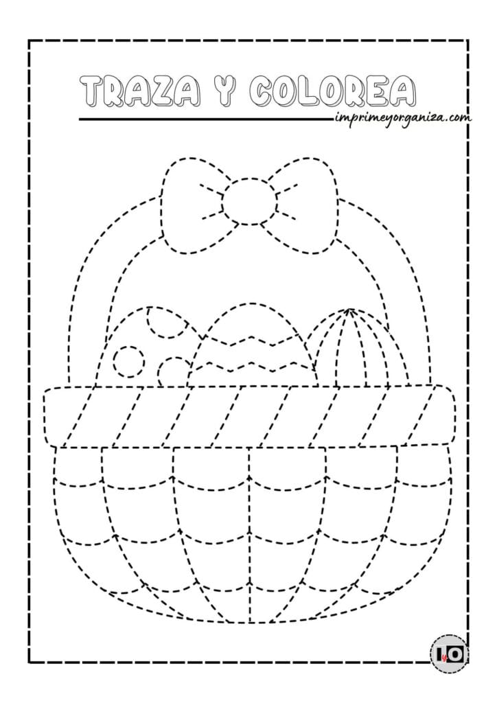 Trazos de Pascua para Imprimir y Colorear en PDF [GRATIS]