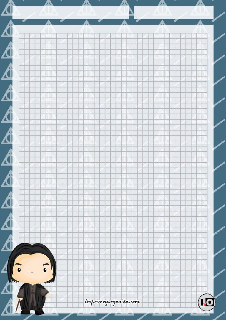 Hojas Cuadriculadas Harry Potter para imprimir [GRATIS]