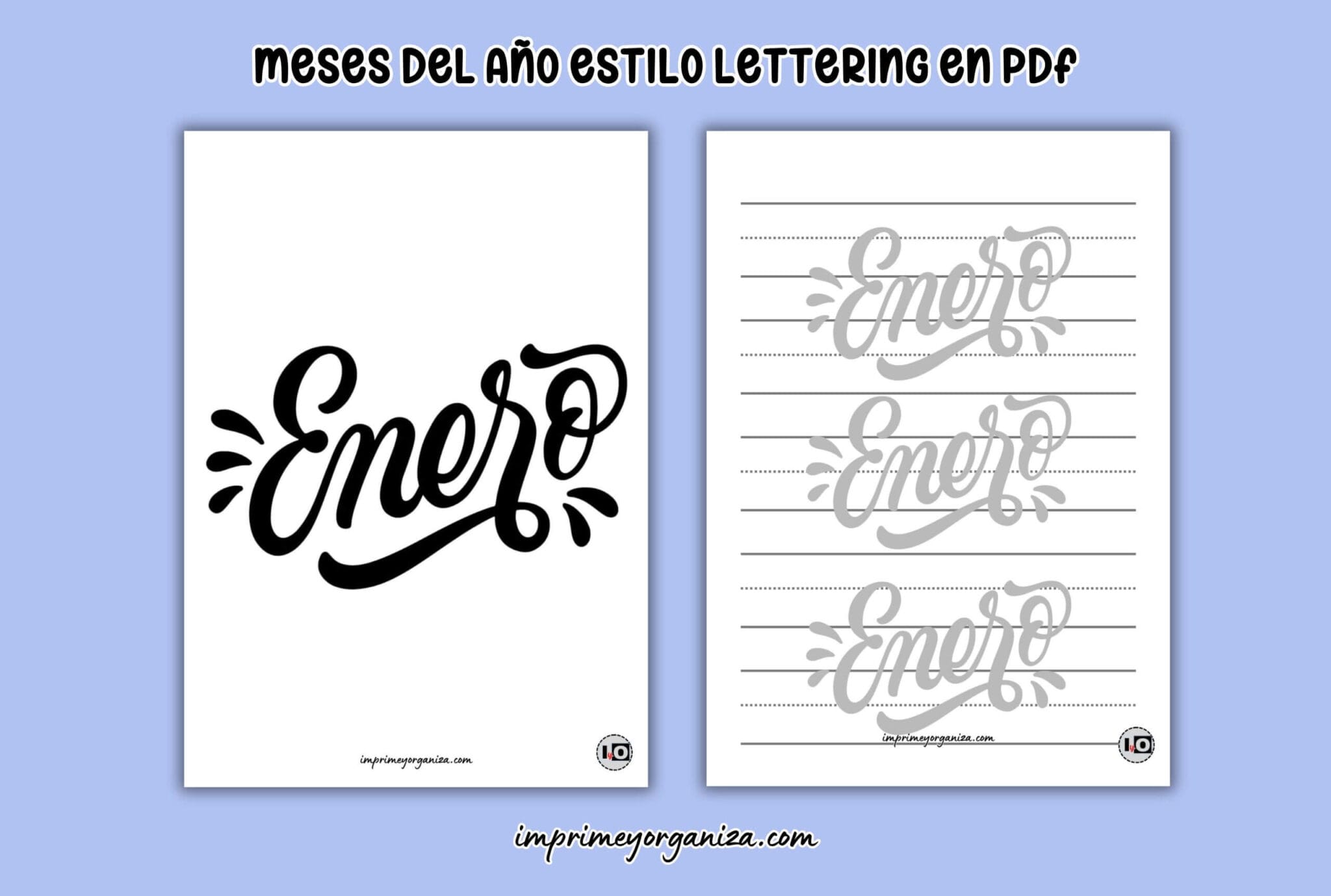 Plantillas para Lettering para imprimir en PDF [GRATIS]