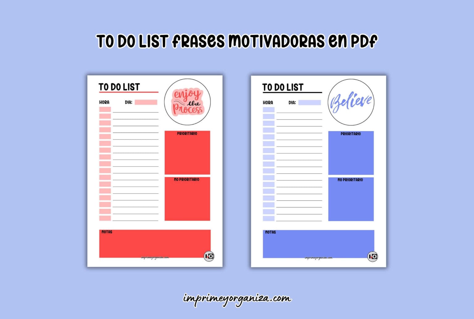 To Do List para Imprimir en PDF [GRATIS]