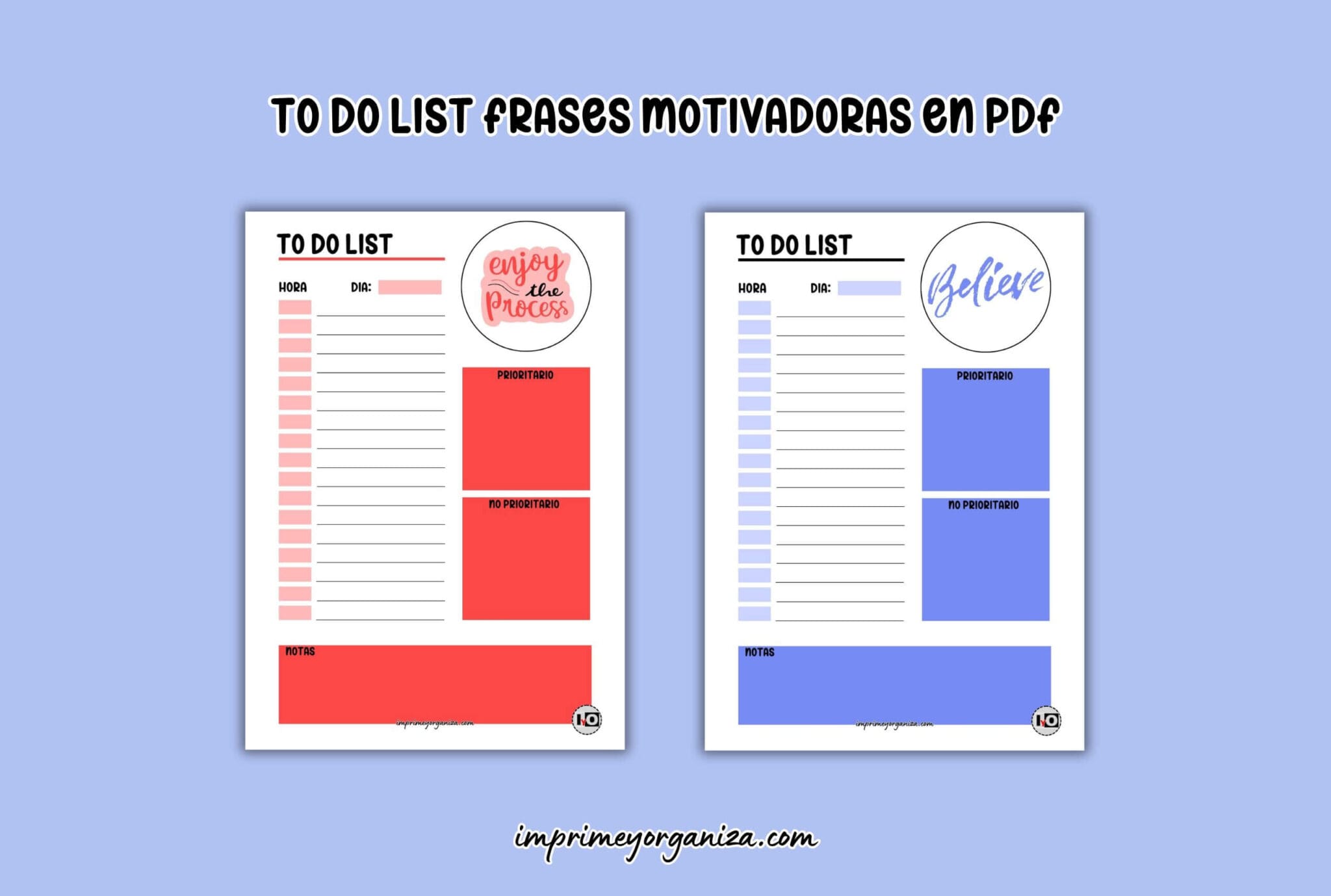 To Do List para Imprimir en PDF [GRATIS]