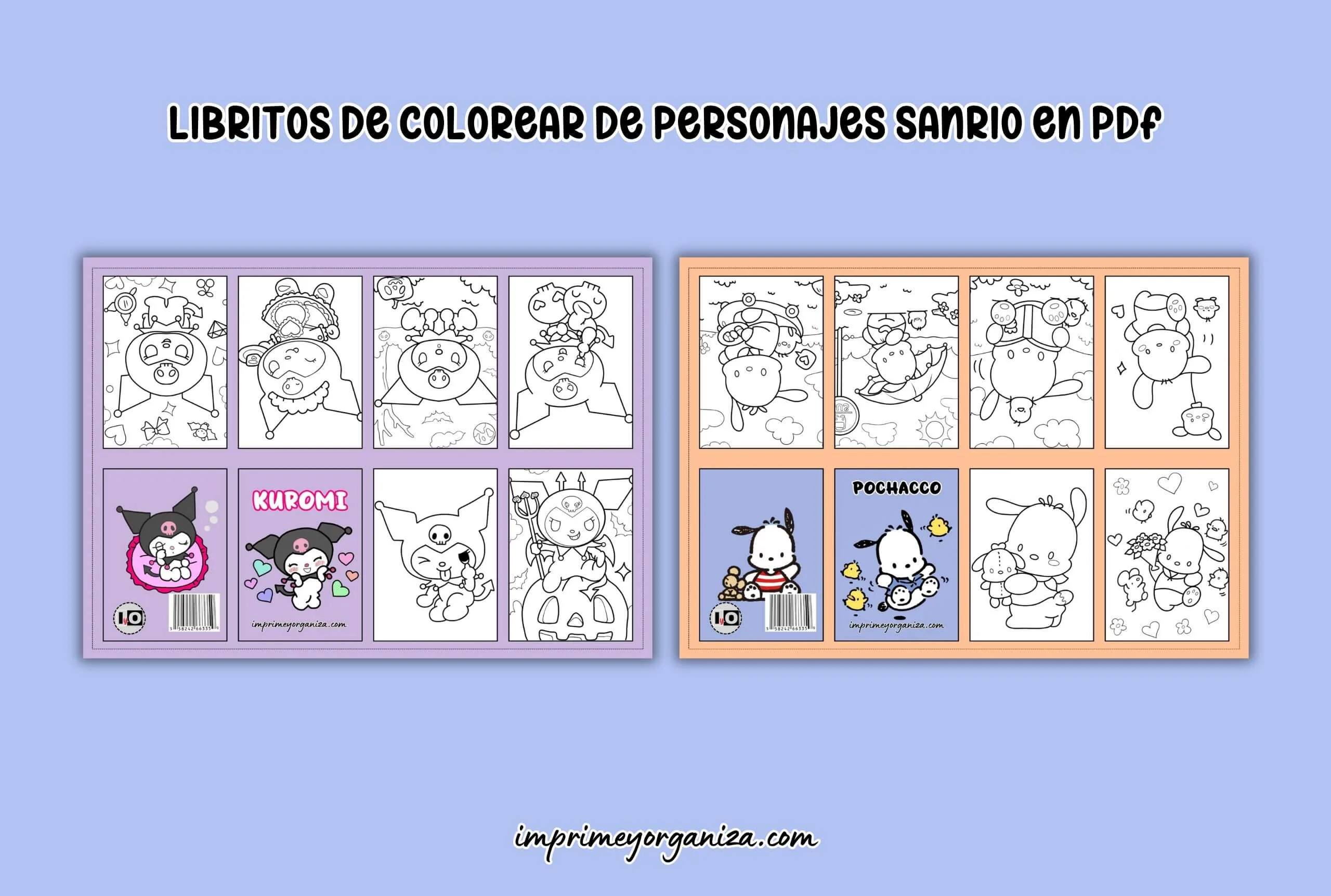 Dibujos Para Colorear De Hello Kitty Y Keroppi