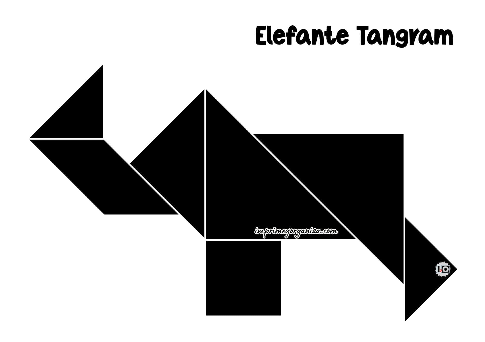 Figuras de Animales Tangram para imprimir en PDF [GRATIS]