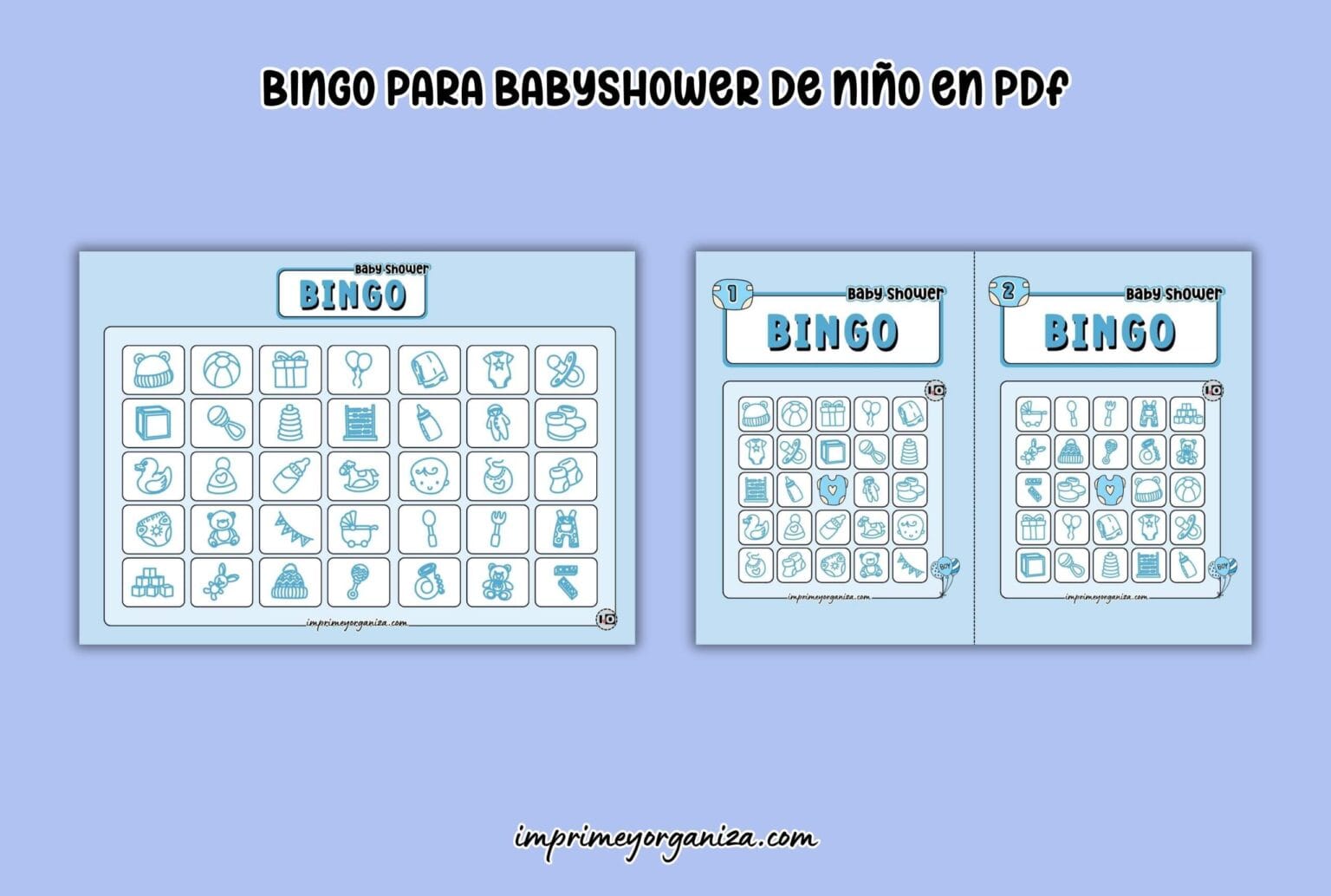 Cartones de Bingo de Colores para imprimir en PDF [GRATIS]