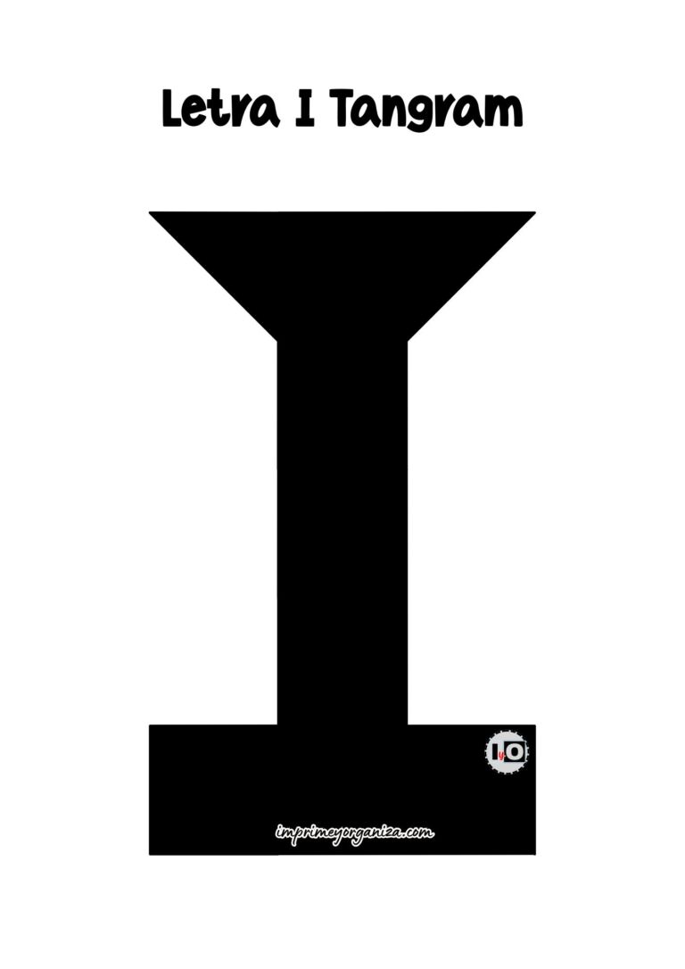 Letras del Abecedario Tangram para imprimir en PDF [GRATIS]