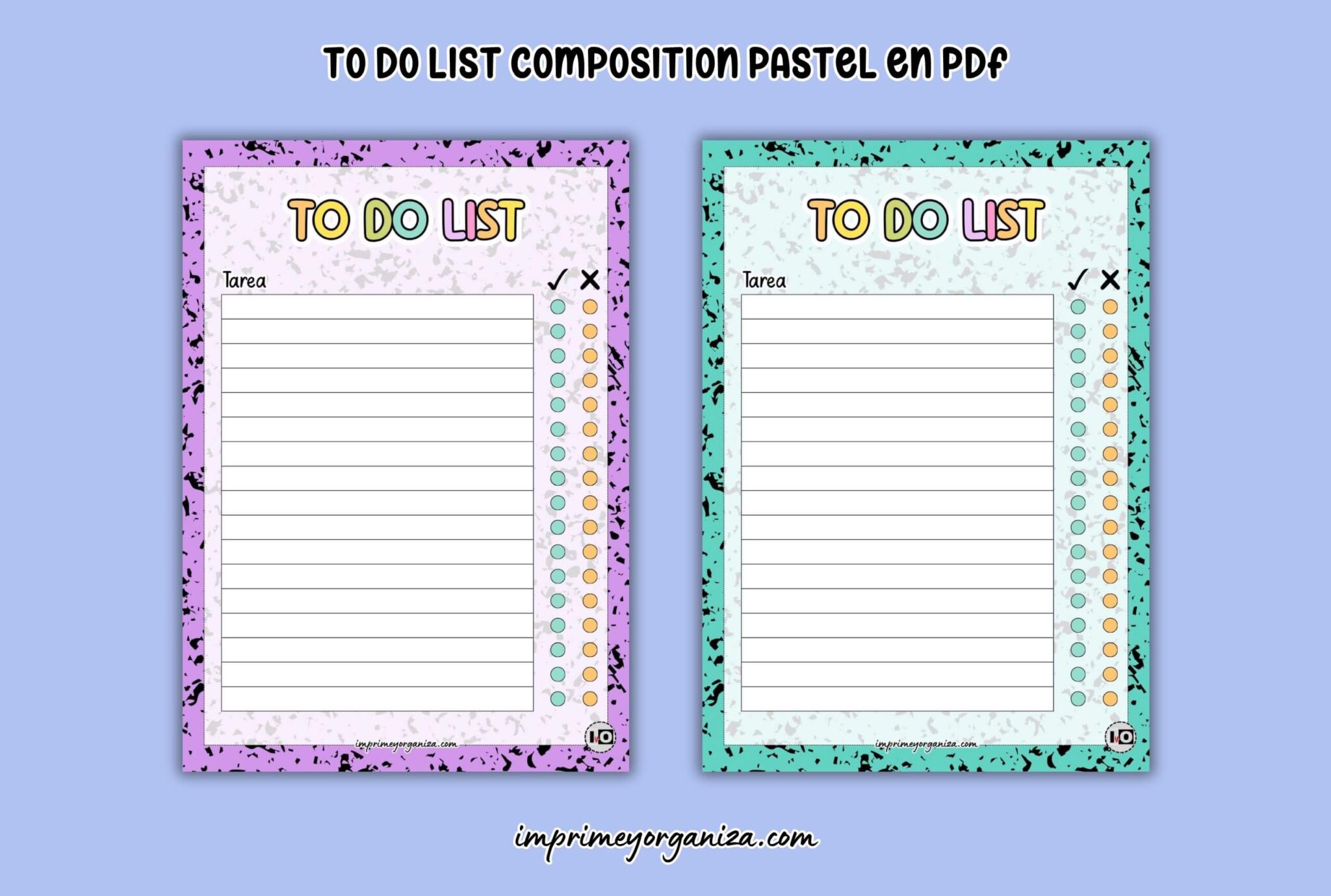 To Do List para Imprimir en PDF [GRATIS]