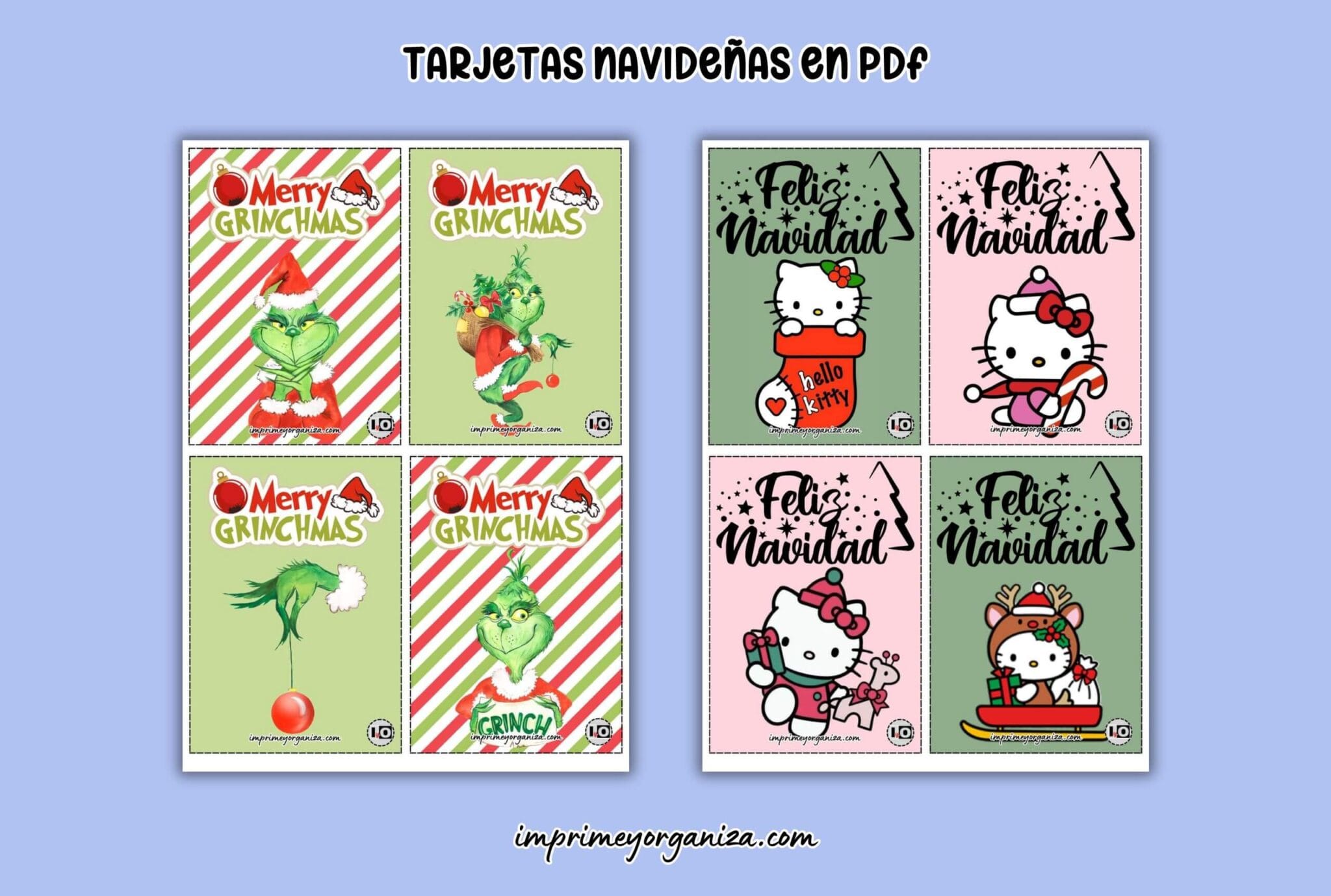 Tarjetas de Felicitación Navideñas en PDF [GRATIS]