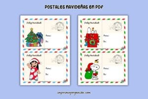 Imprimibles para Navidad en PDF [GRATIS]