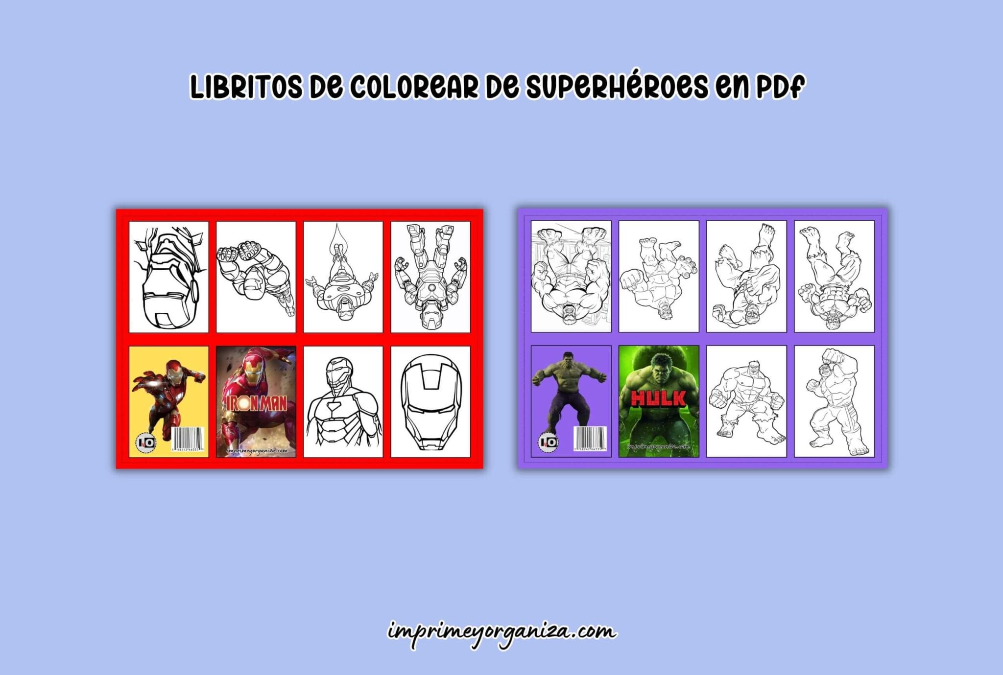 Minilibros de Colorear para imprimir en PDF [GRATIS]